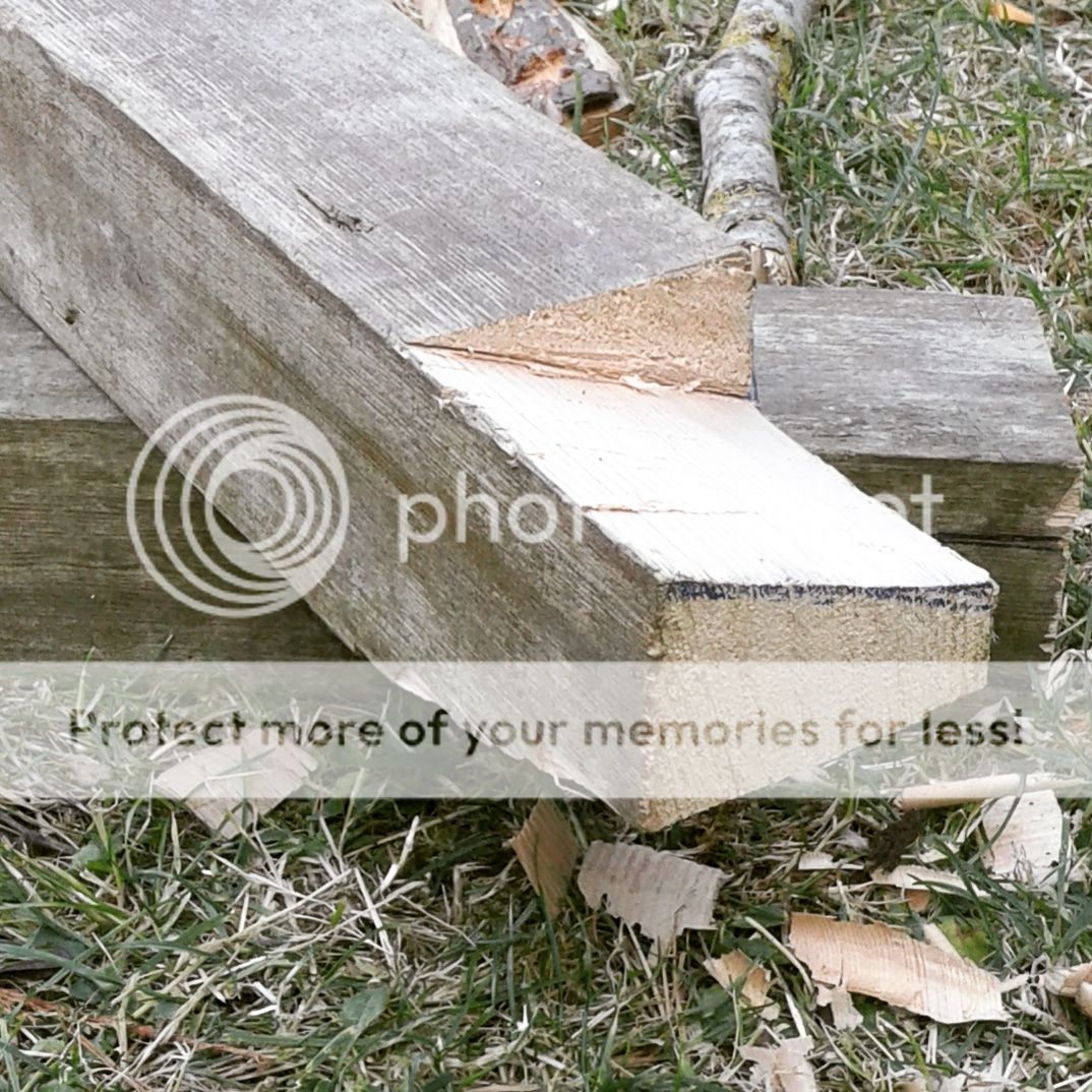 Finishing Cabin Corners With An Axe | Half Dovetail Notch Technique ...